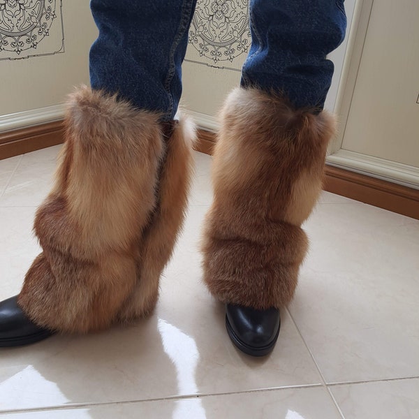 Fur Leg Warmers - Etsy