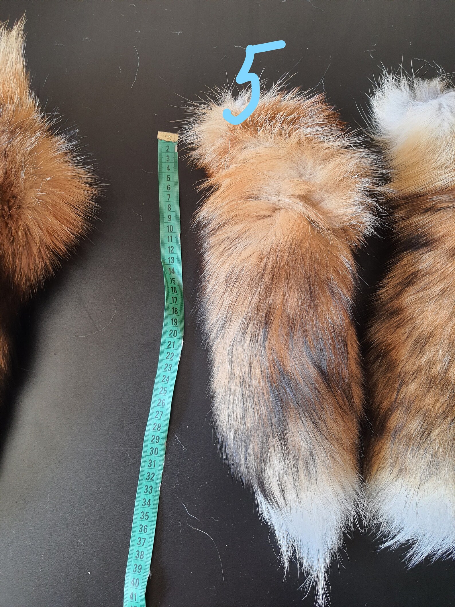 Cross Fox Tail Keychain Real Fur Keychain - Etsy