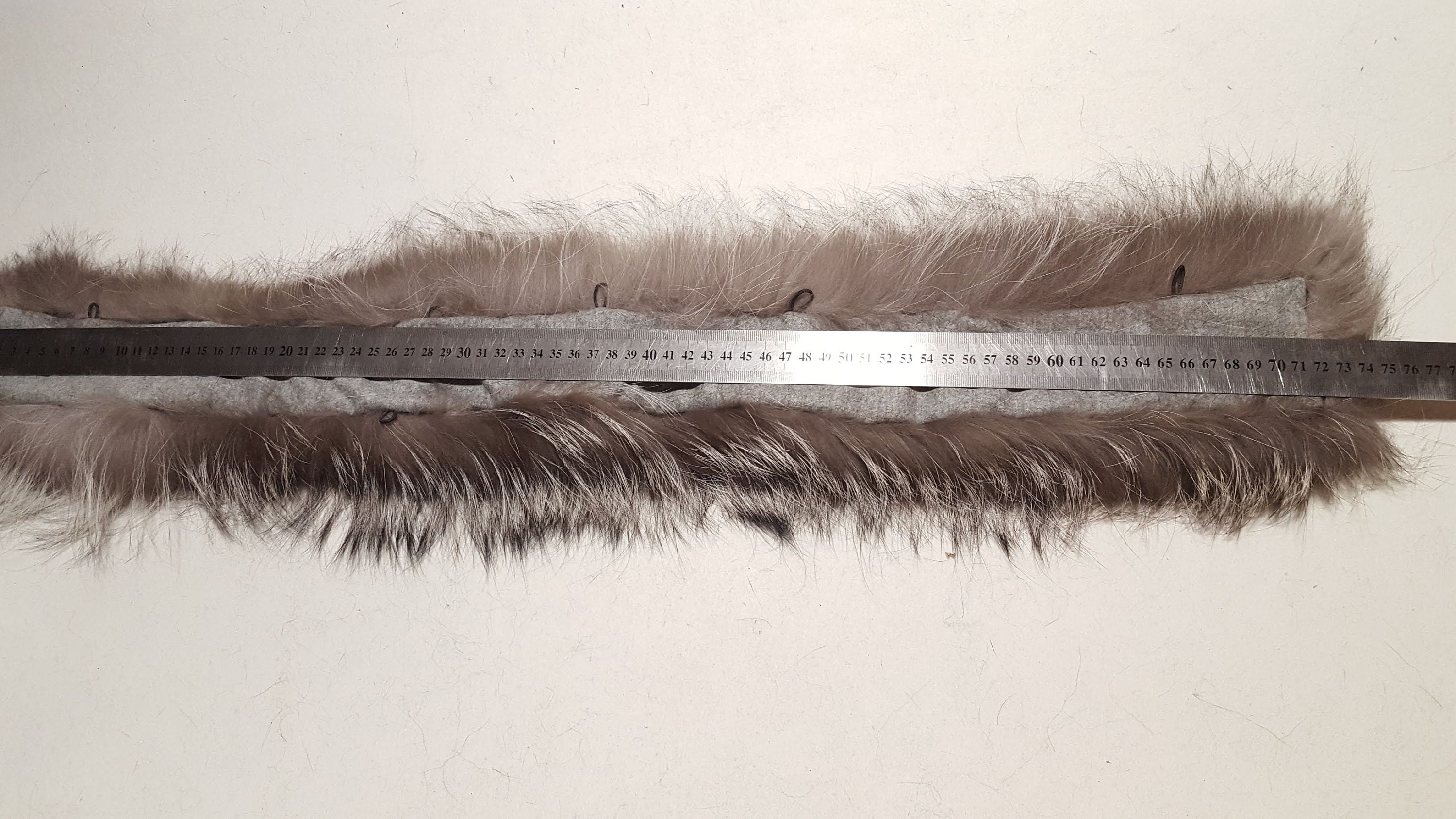 Silver Fox Fur Trim for Hood Furry Stripe for Jacket | Etsy
