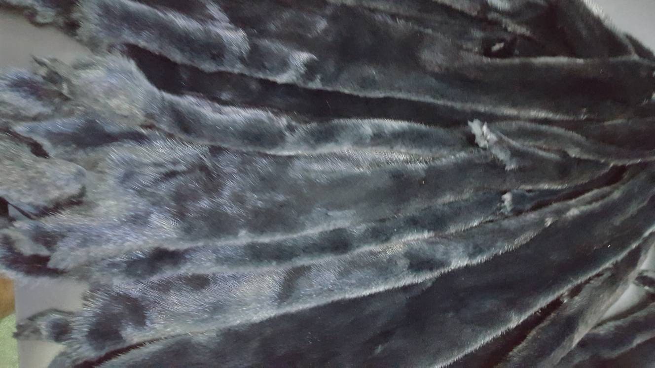 Dark green mink pelt mink fur mink hide mink skin real | Etsy