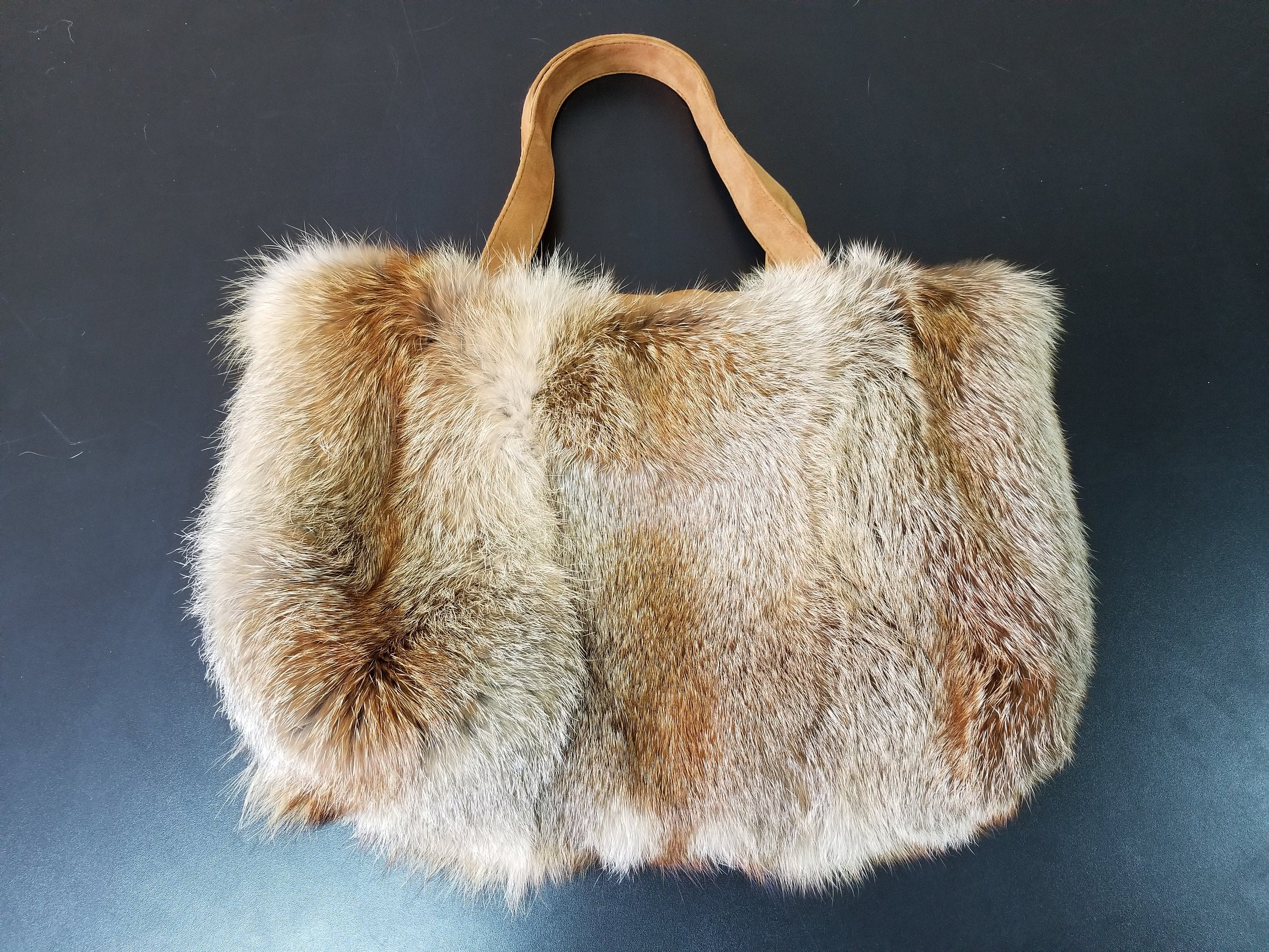 Gold Fox Fur Bag in Orange Color Made From Real Fox Fur - Etsy