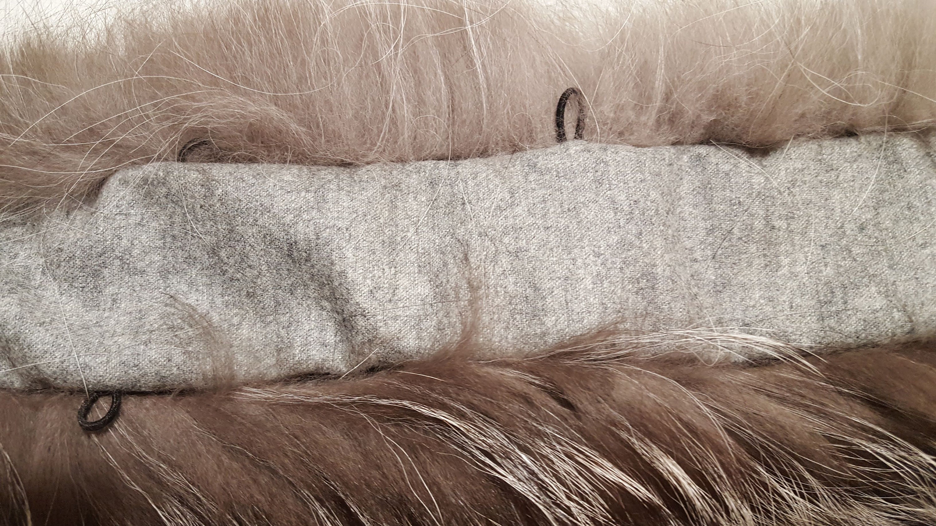 Silver fox fur trim for hood Furry Stripe for Jacket | Etsy