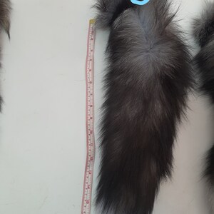 Large Silver Fox Tail, Fox, Tail, Silver Fox Tail, Fur Tail, Fox Fur ...
