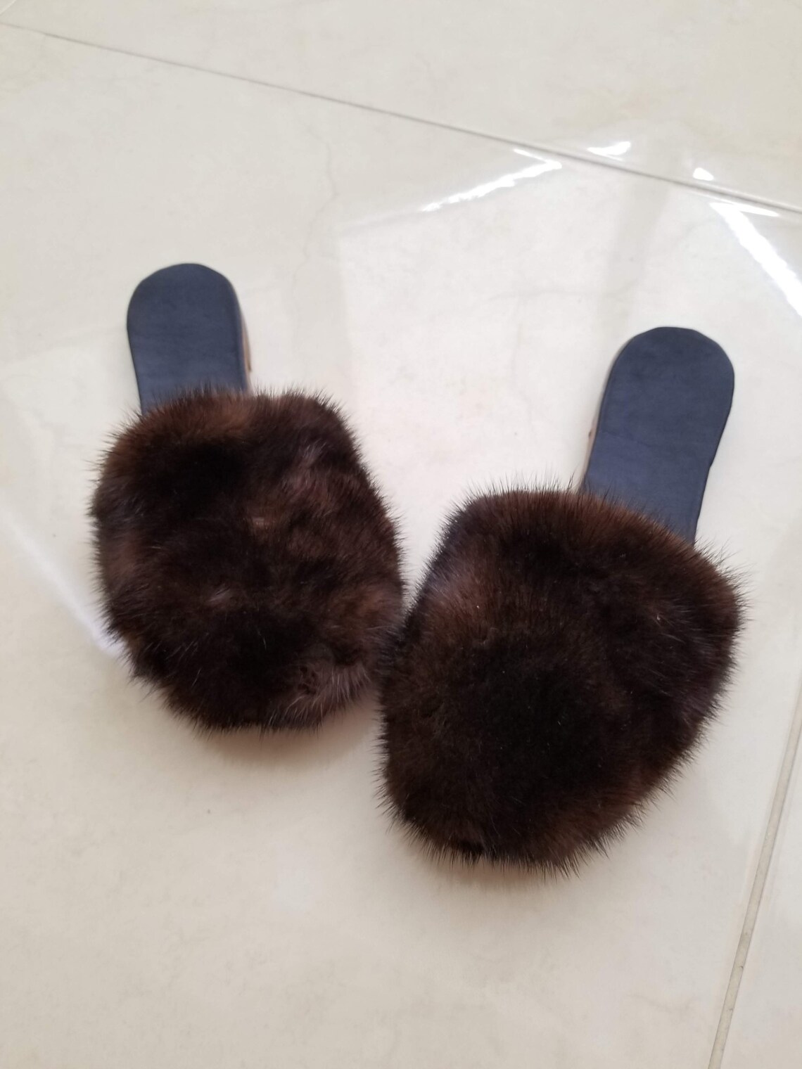Real Fur Mules Real Mink Muls Fur Mules Fur Slippers Fur - Etsy