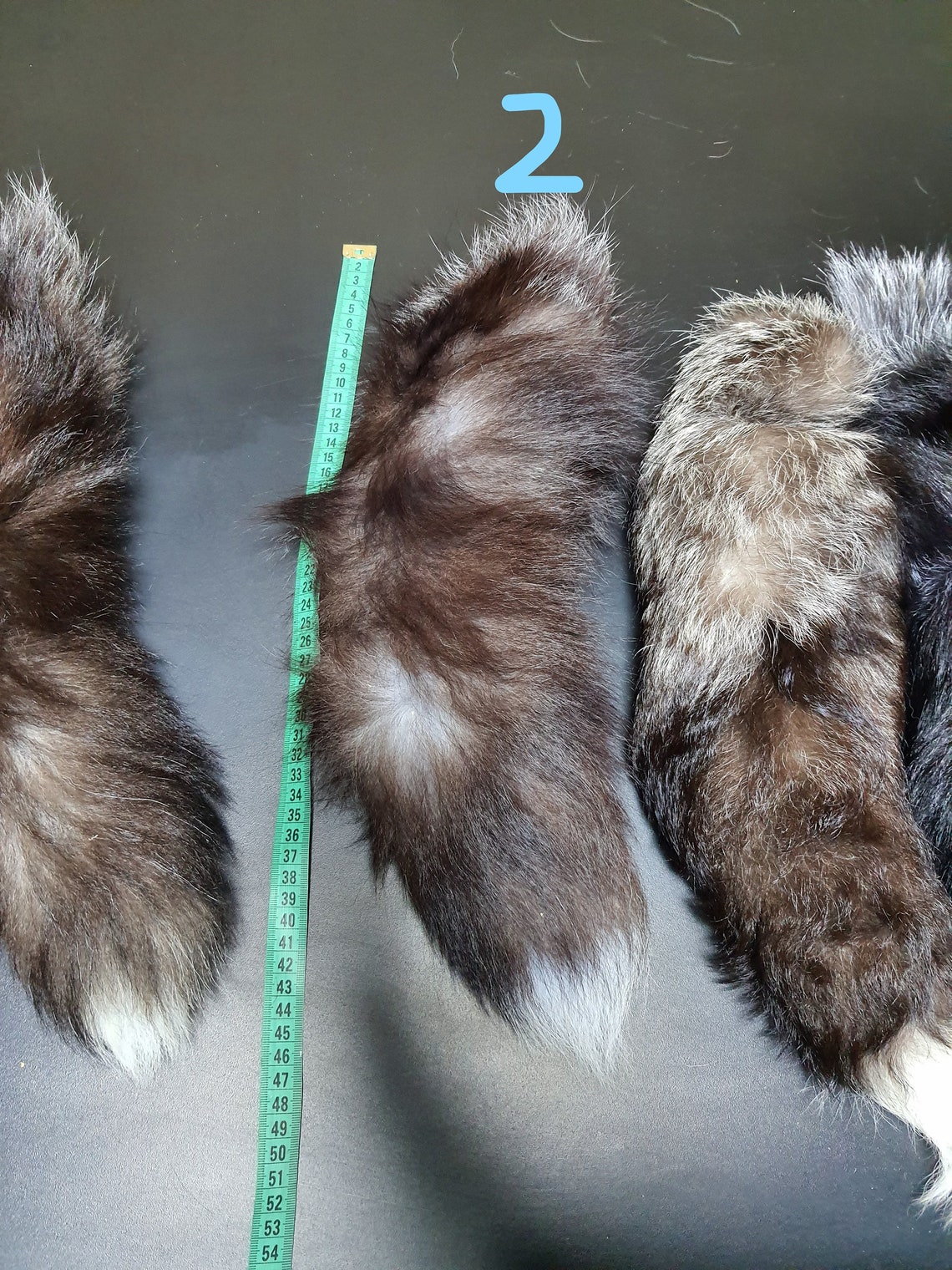 Large Silver Fox tail fox tail silver fox tail fur tail | Etsy