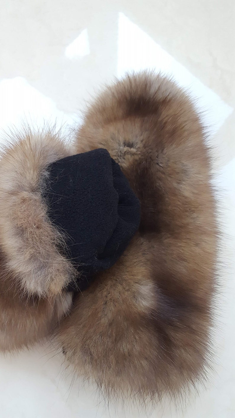 Handmade Winter Real Sable Fur Mittens for Women - Etsy