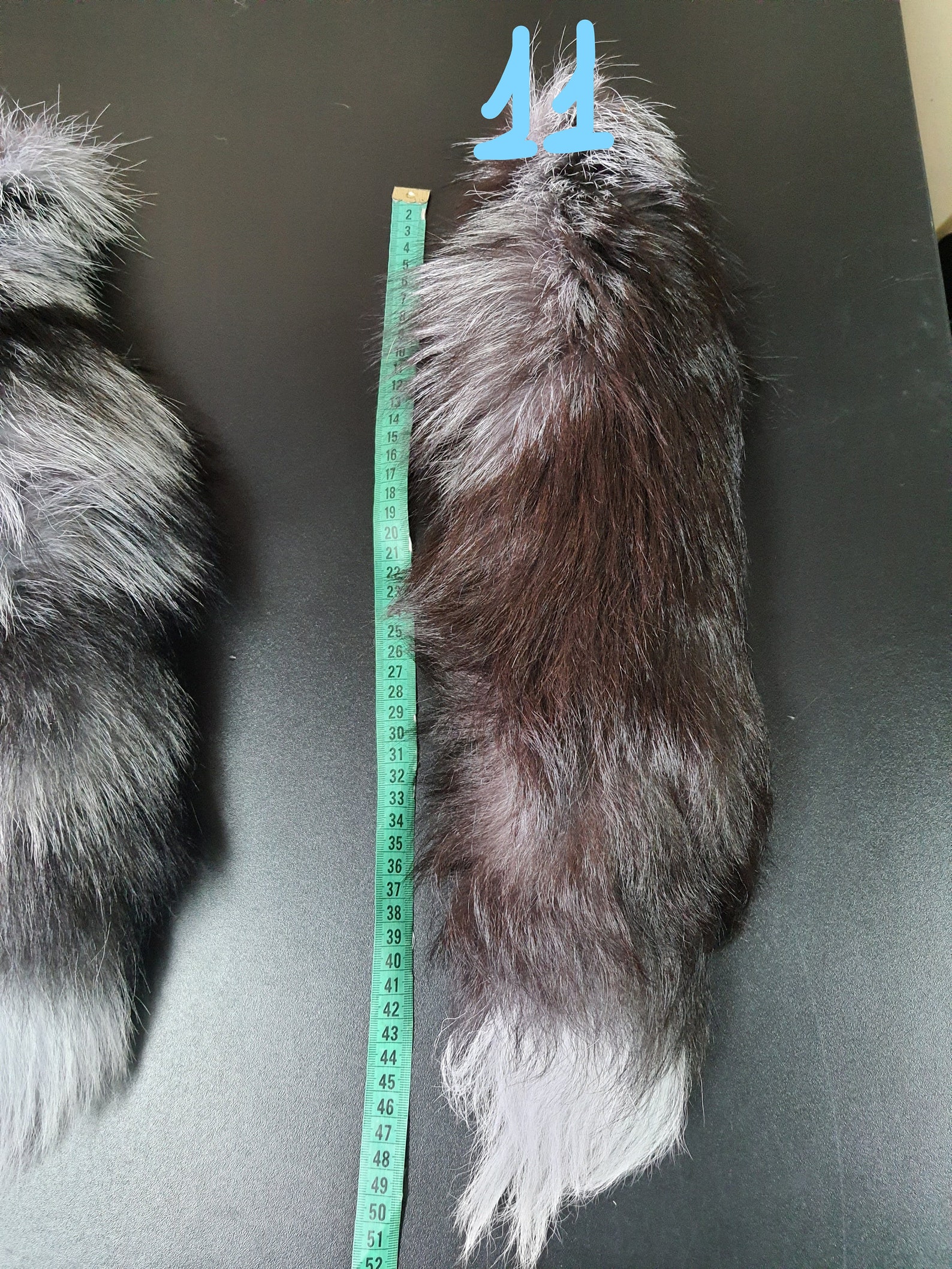 Large Silver Fox Tail Fox Tail Silver Fox Tail Fur Tail - Etsy
