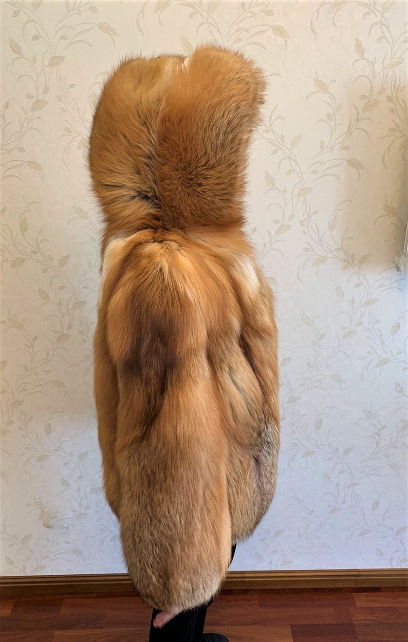 Fox Fur Coat, Real Fox Coat, Fox Fur Coat, Fox Fur, Coat, Fox Jacket ...