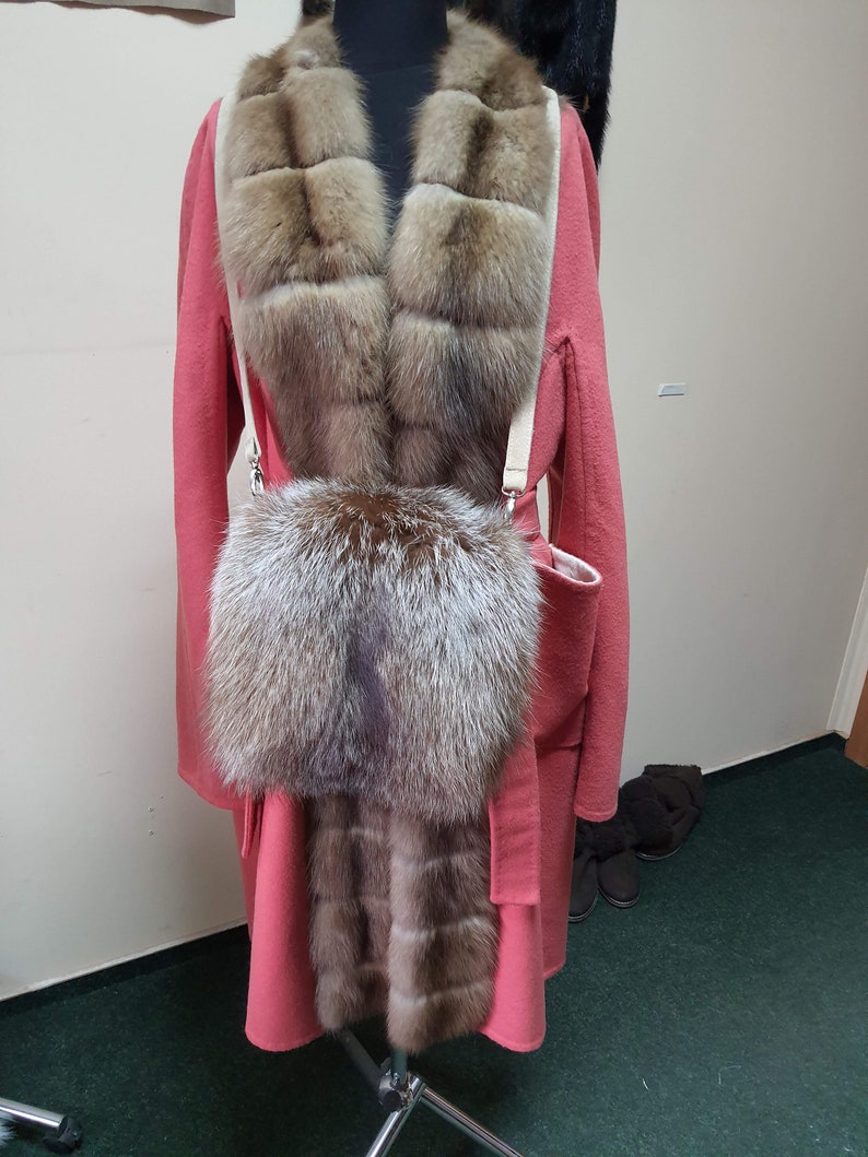 Crystal Fox Fur Muff Muff Fur Muff Real Fur Muff Fur - Etsy