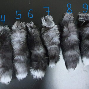 Large Silver Fox Tail, Fox, Tail, Silver Fox Tail, Fur Tail, Fox Fur ...