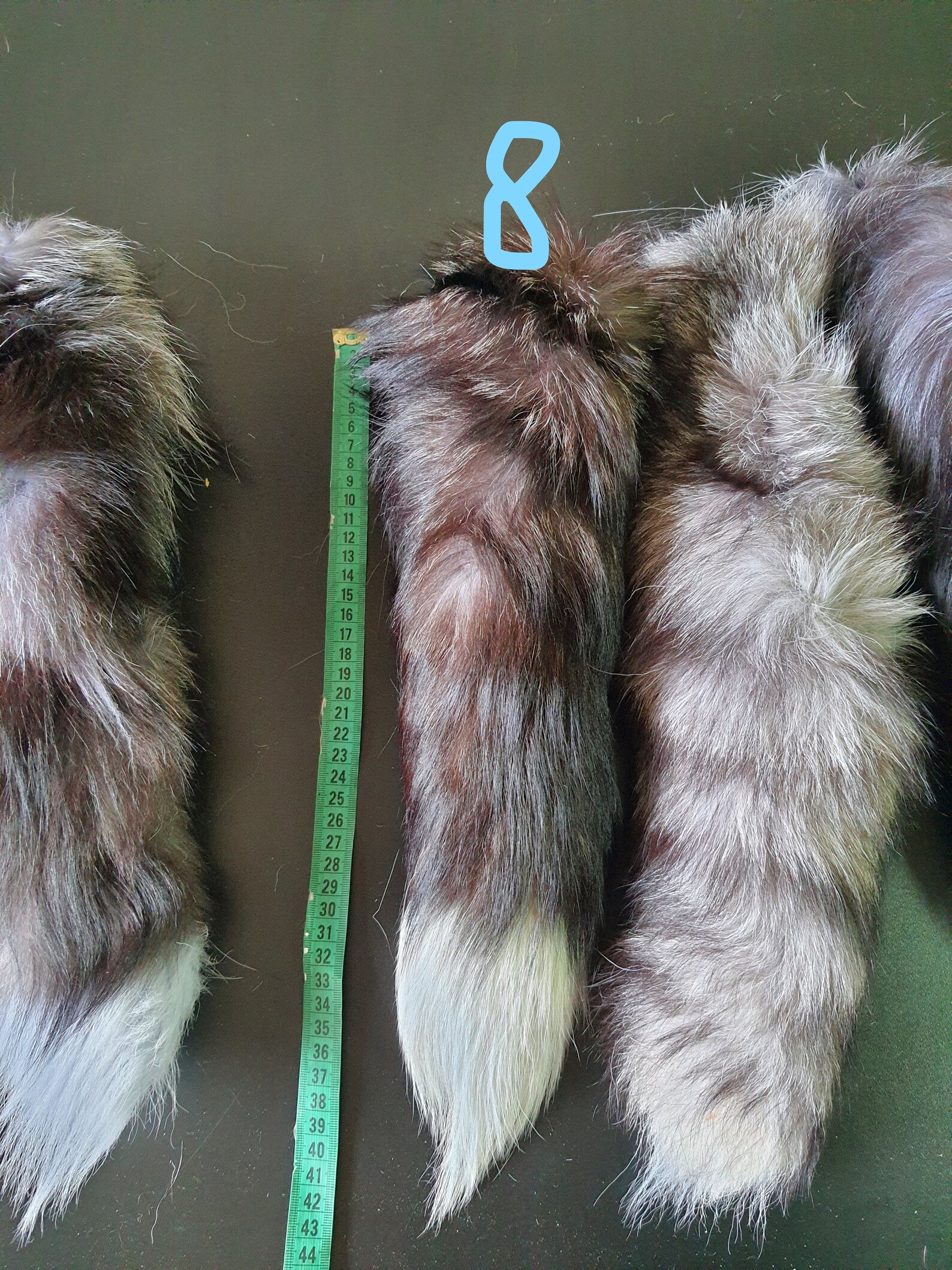 Large Silver Fox Tail Fox Tail Silver Fox Tail Fur Tail - Etsy UK