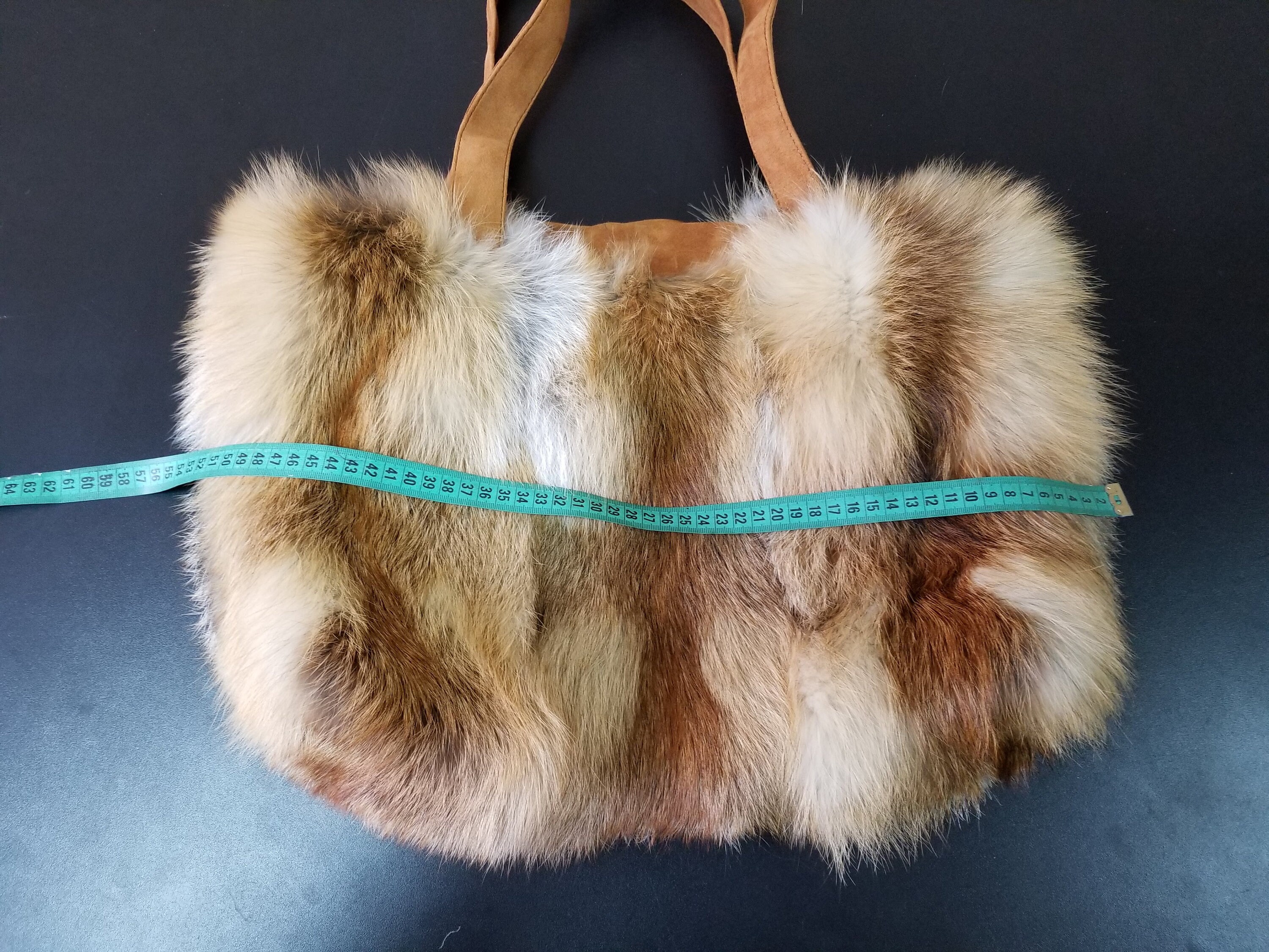 Gold Fox Fur Bag in Orange Color Made From Real Fox Fur - Etsy