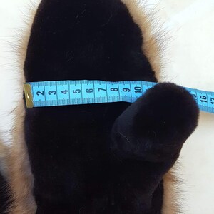 Handmade Winter Real Sable Fur Mittens for Women - Etsy