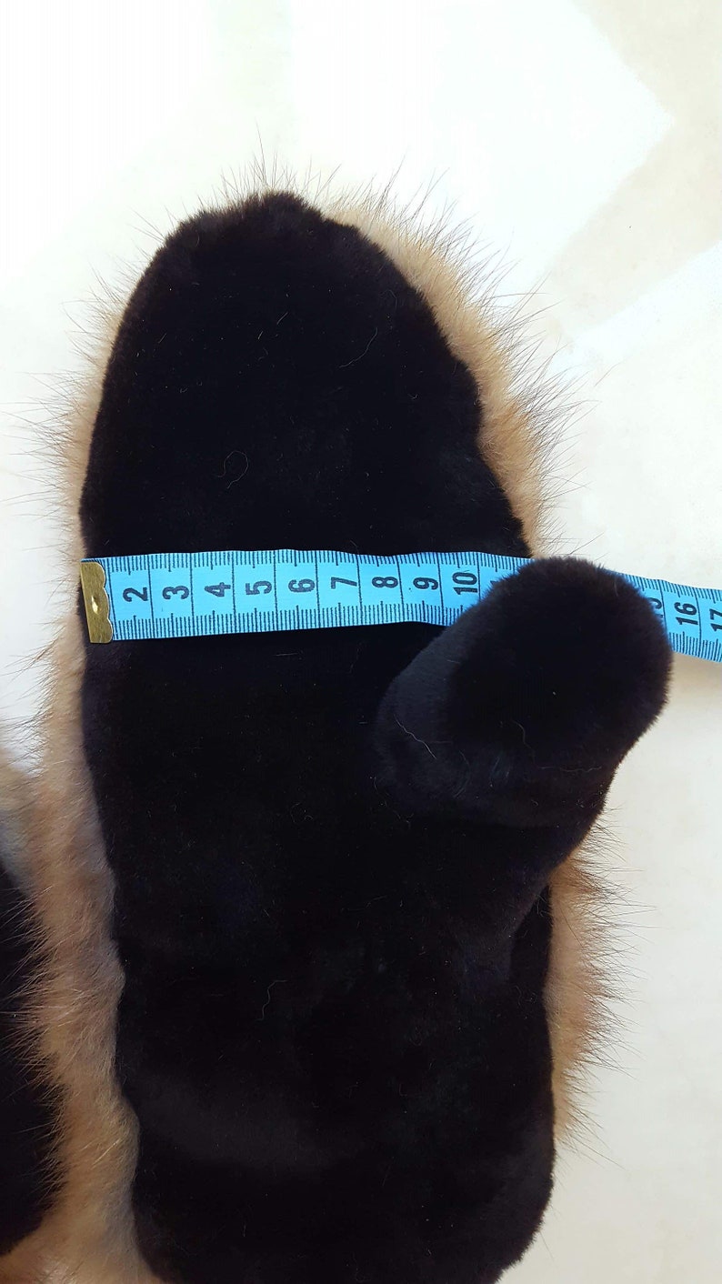 Handmade Winter Real Sable Fur Mittens for Women - Etsy