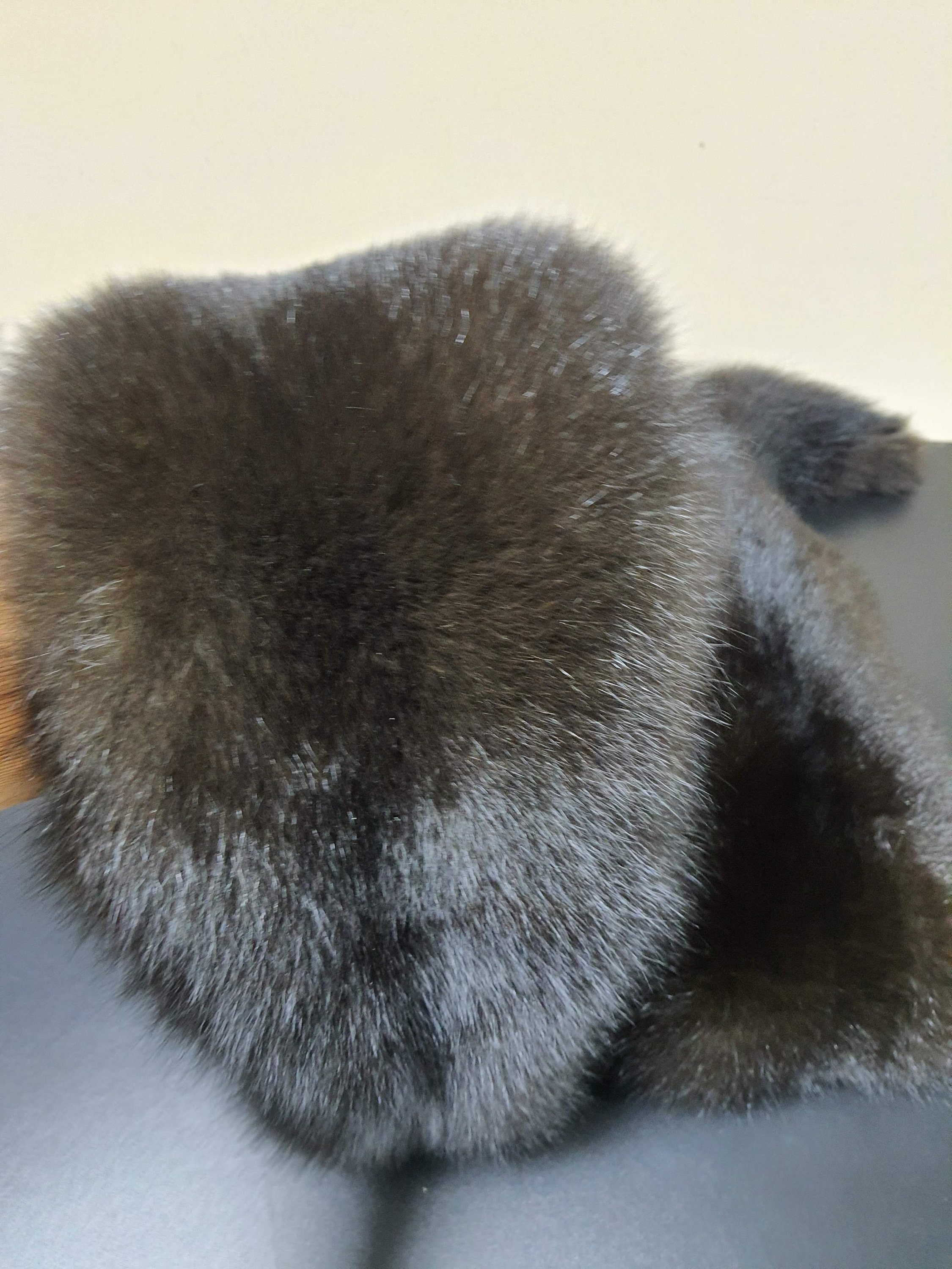 Dark Brown Fox Sable Color Fox Fur Shadow Fox Blue Fox - Etsy