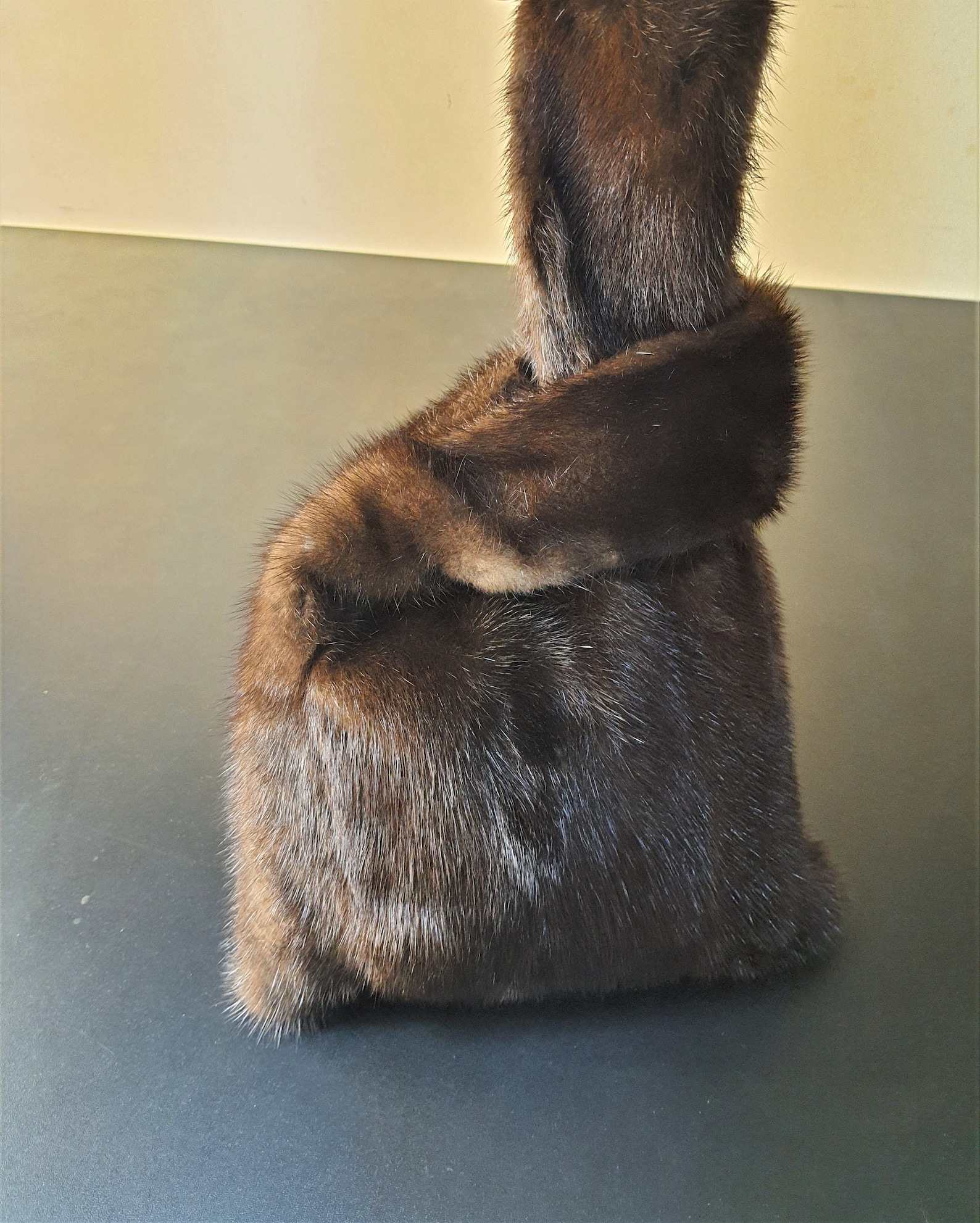 Small Fur Bag Made From Real Mink Fur and Completely Handmade | Etsy