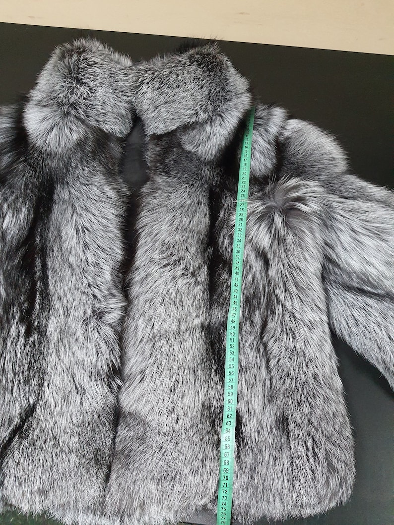 Mens Silver Fox Fur Coat Real Mens Fox Coat Fox Fur Coat - Etsy