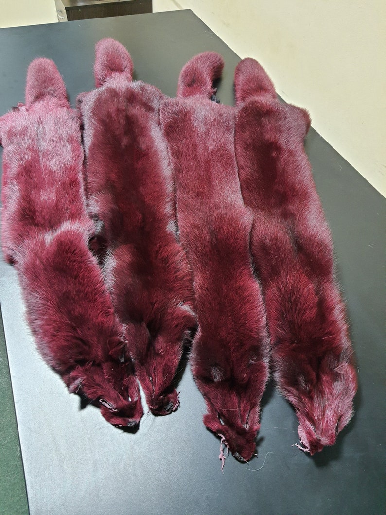 Burgundy fox pelt fox fur fox pelt fox pelts fox skin | Etsy