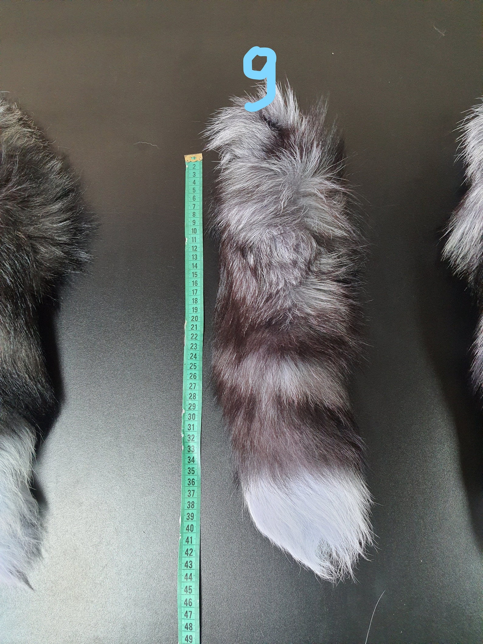 Large Silver Fox Tail Fox Tail Silver Fox Tail Fur Tail - Etsy