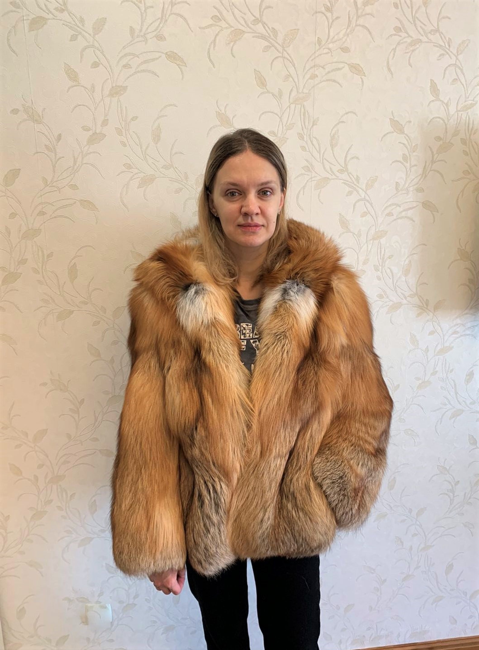 Fox Fur Coat Real Fox Coat Fox Fur Coat Fox Fur Coat Fox | Etsy