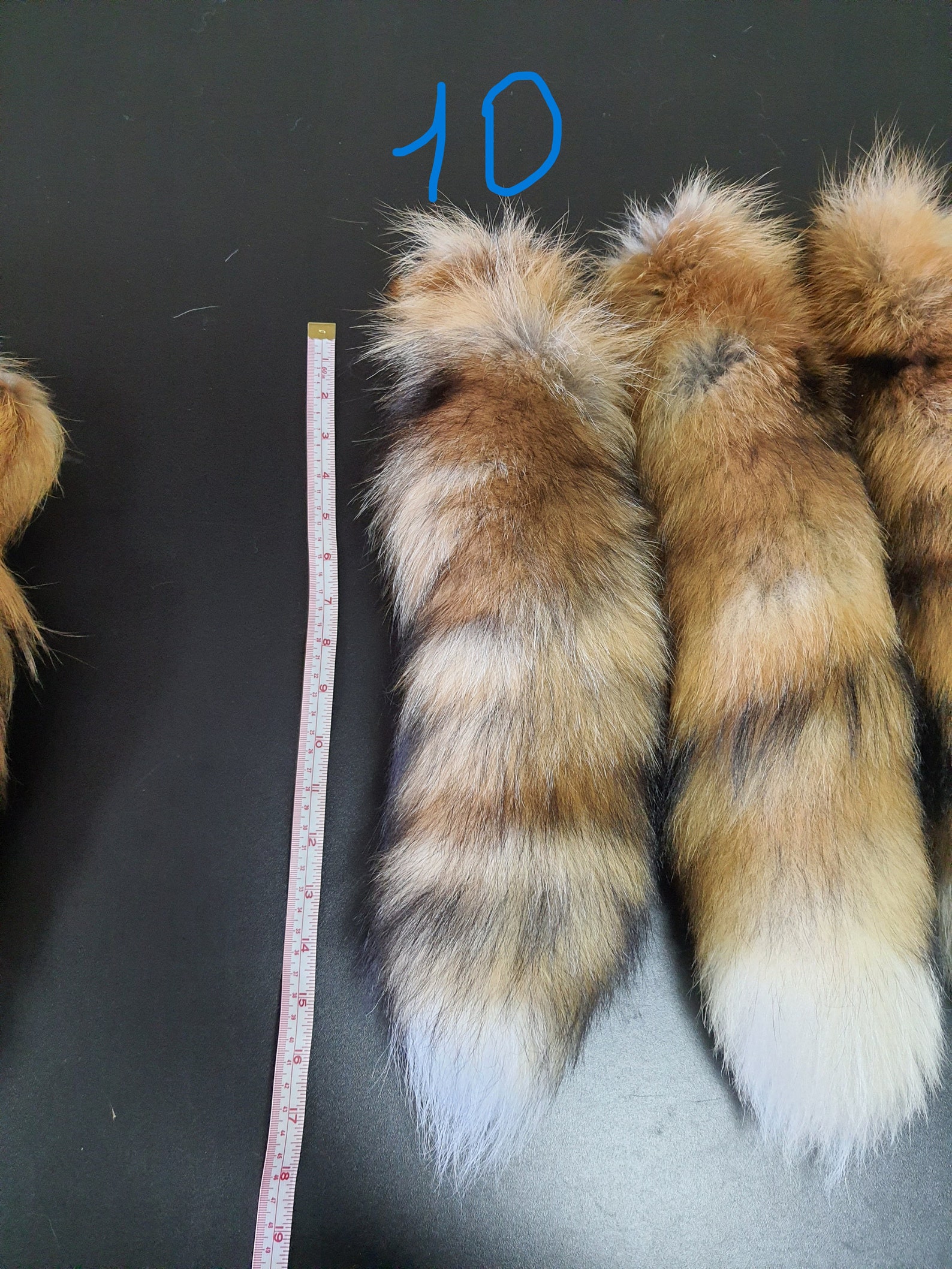 Cross Fox Tail Keychain, Real Fur Keychain - Etsy