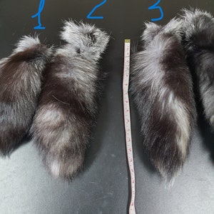 Large Silver Fox Tail, Fox, Tail, Silver Fox Tail, Fur Tail, Fox Fur ...