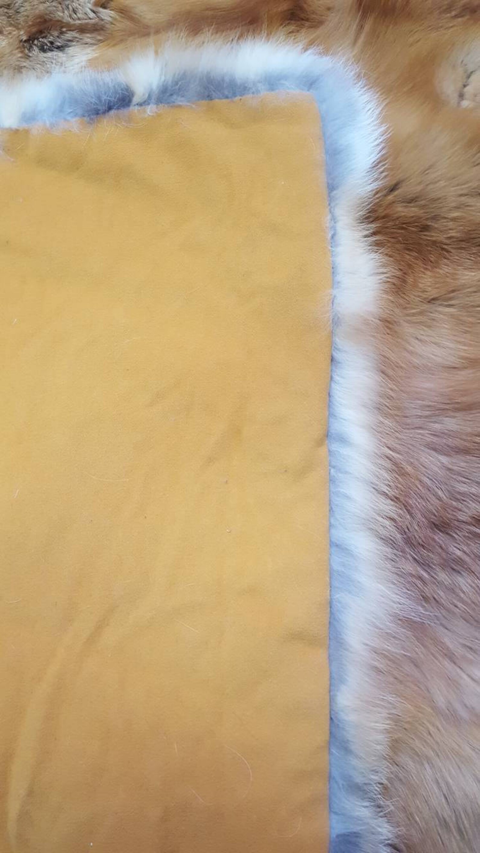 Fox Fur Blanket Real Fur Blanket Genuine Fur Blanket Real | Etsy
