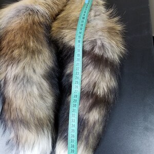 Cross fox tail keychain real fur keychain | Etsy