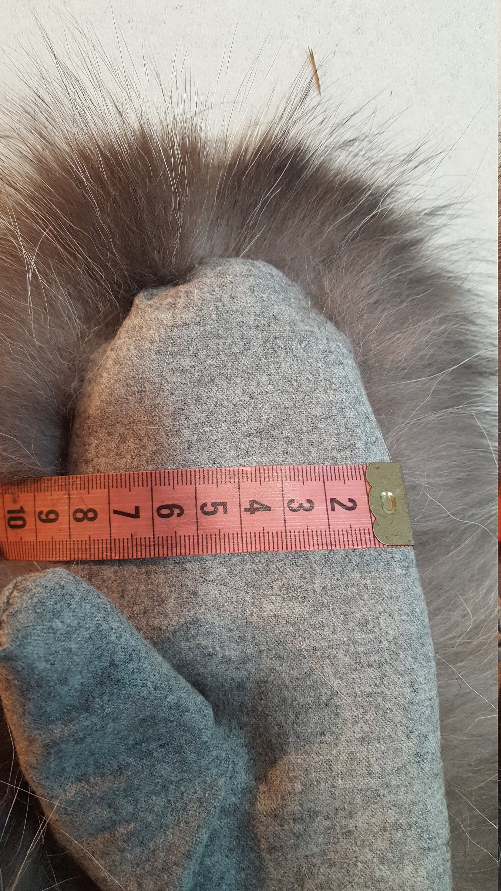 Handmade Silver Fox Fur Mittens With Cashmere and Fleece - Etsy