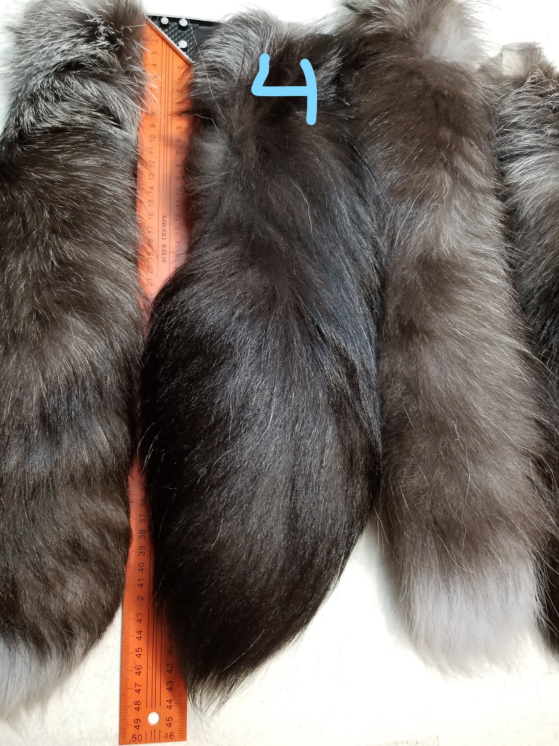 Large Silver Fox tail fox tail silver fox tail fur tail | Etsy