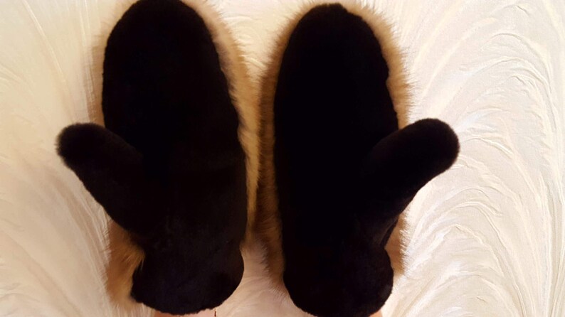 Handmade Winter Real Sable Fur Mittens for Women - Etsy