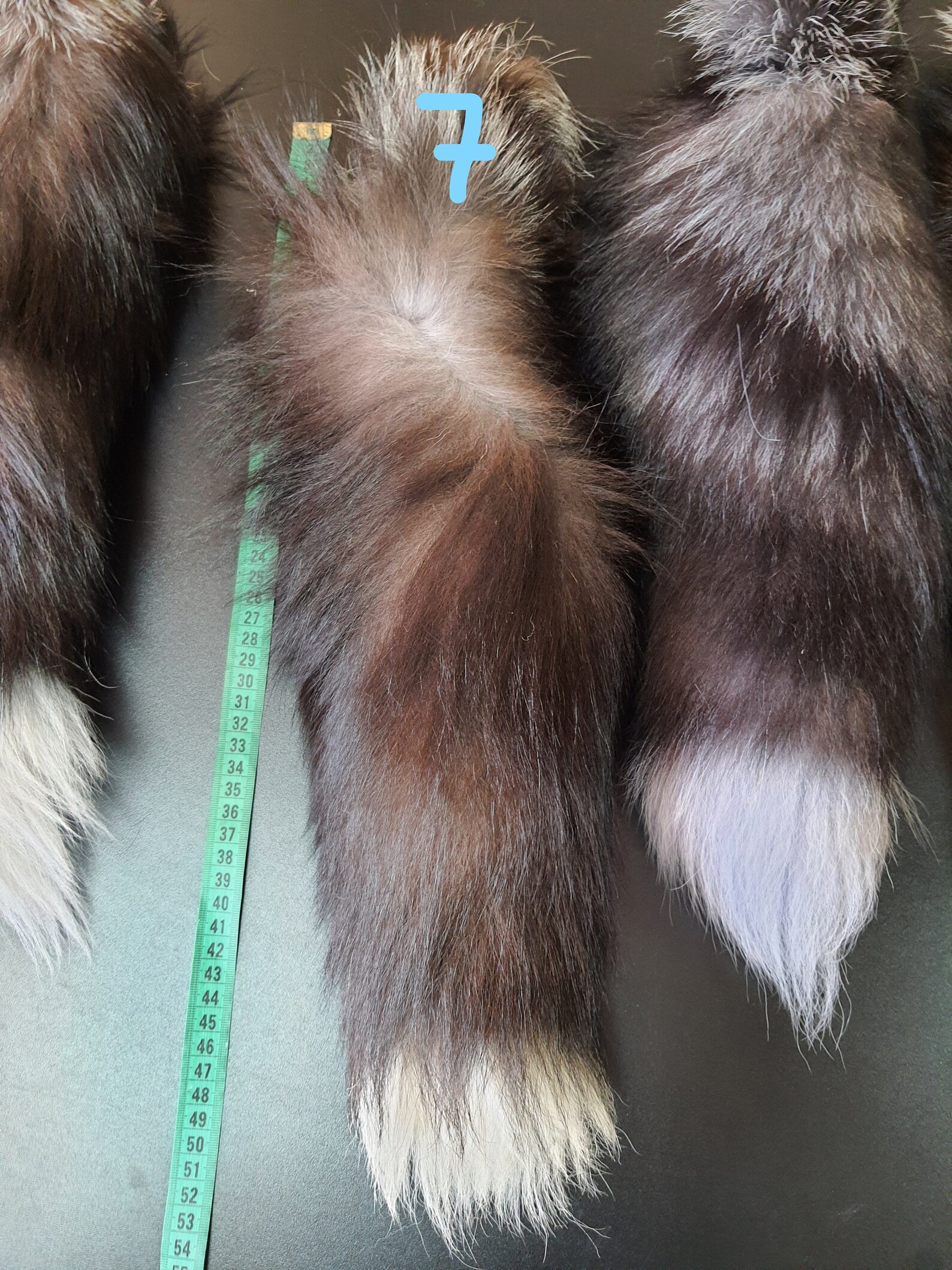 XXXL Silver Fox tail super fluffy and large 22 inches/55cm | Etsy