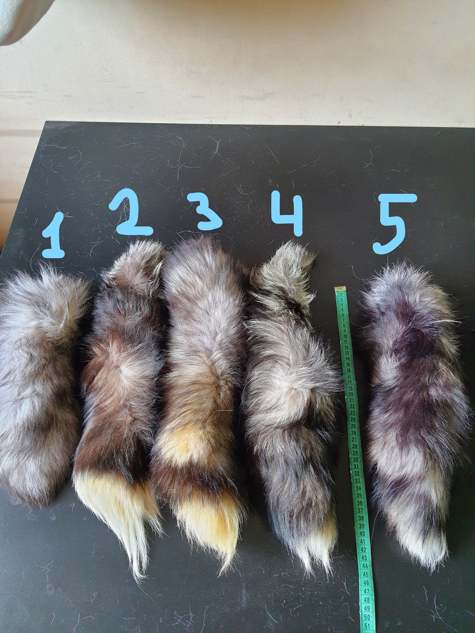 Large Silver Fox Tail Fox Tail Silver Fox Tail Fur Tail - Etsy