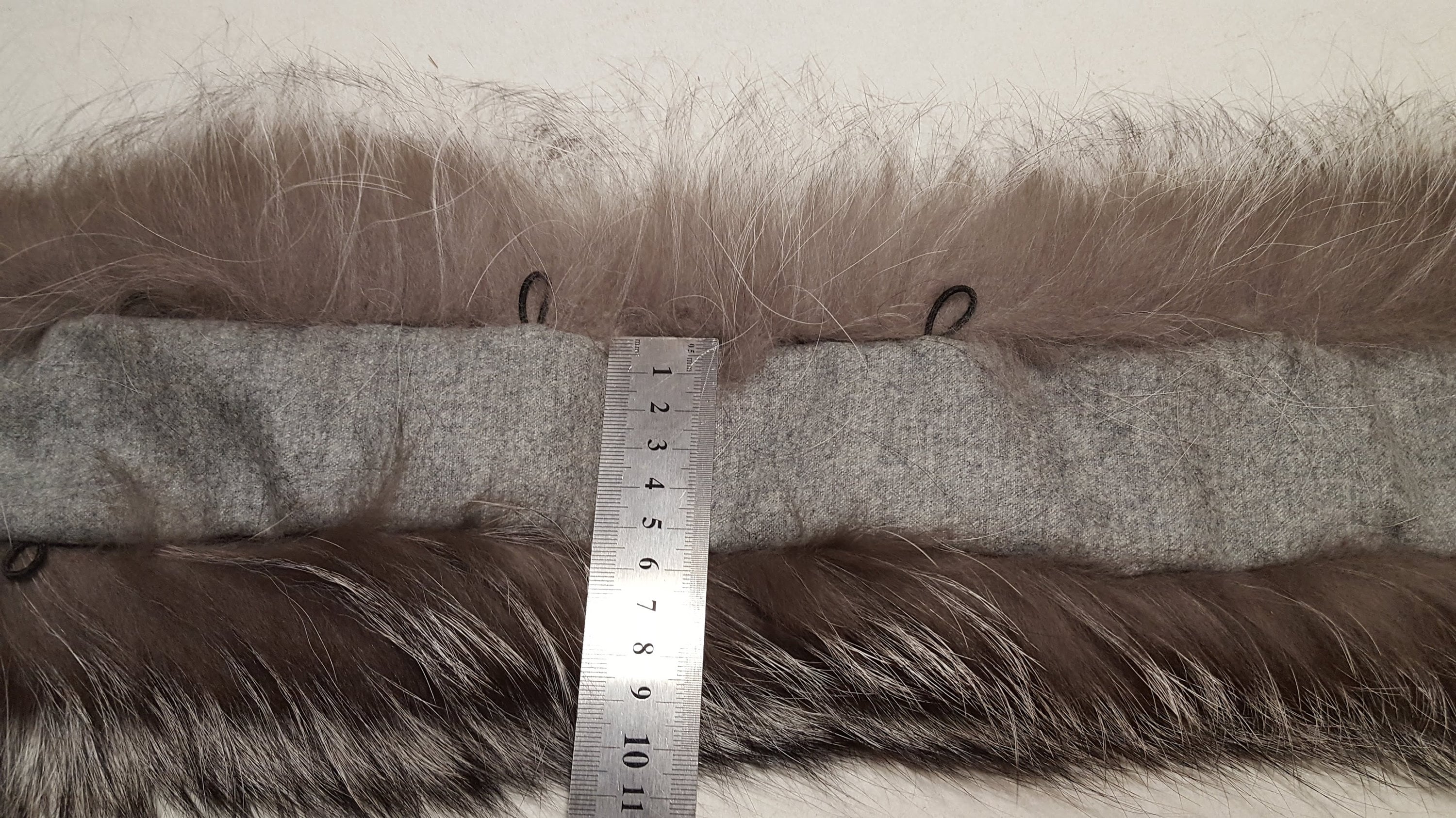 Silver Fox Fur Trim for Hood Furry Stripe for Jacket | Etsy