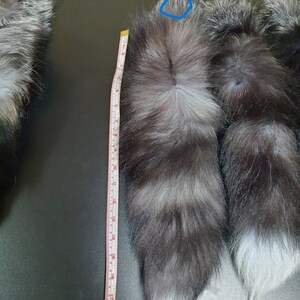 Large Silver Fox Tail, Fox, Tail, Silver Fox Tail, Fur Tail, Fox Fur ...