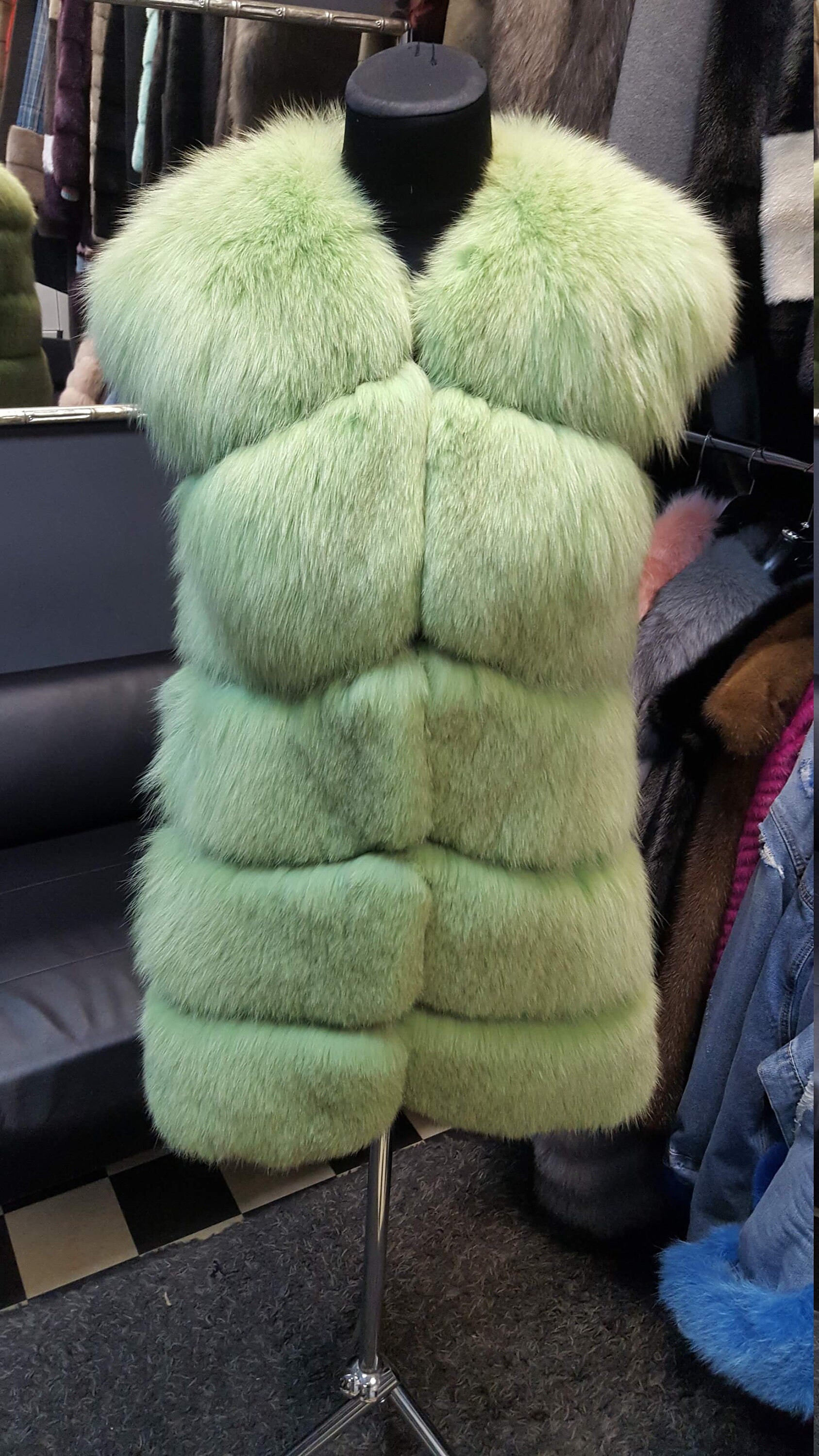 Fox fur vest fur vest fox fur fox vest fur jacket fox fur | Etsy