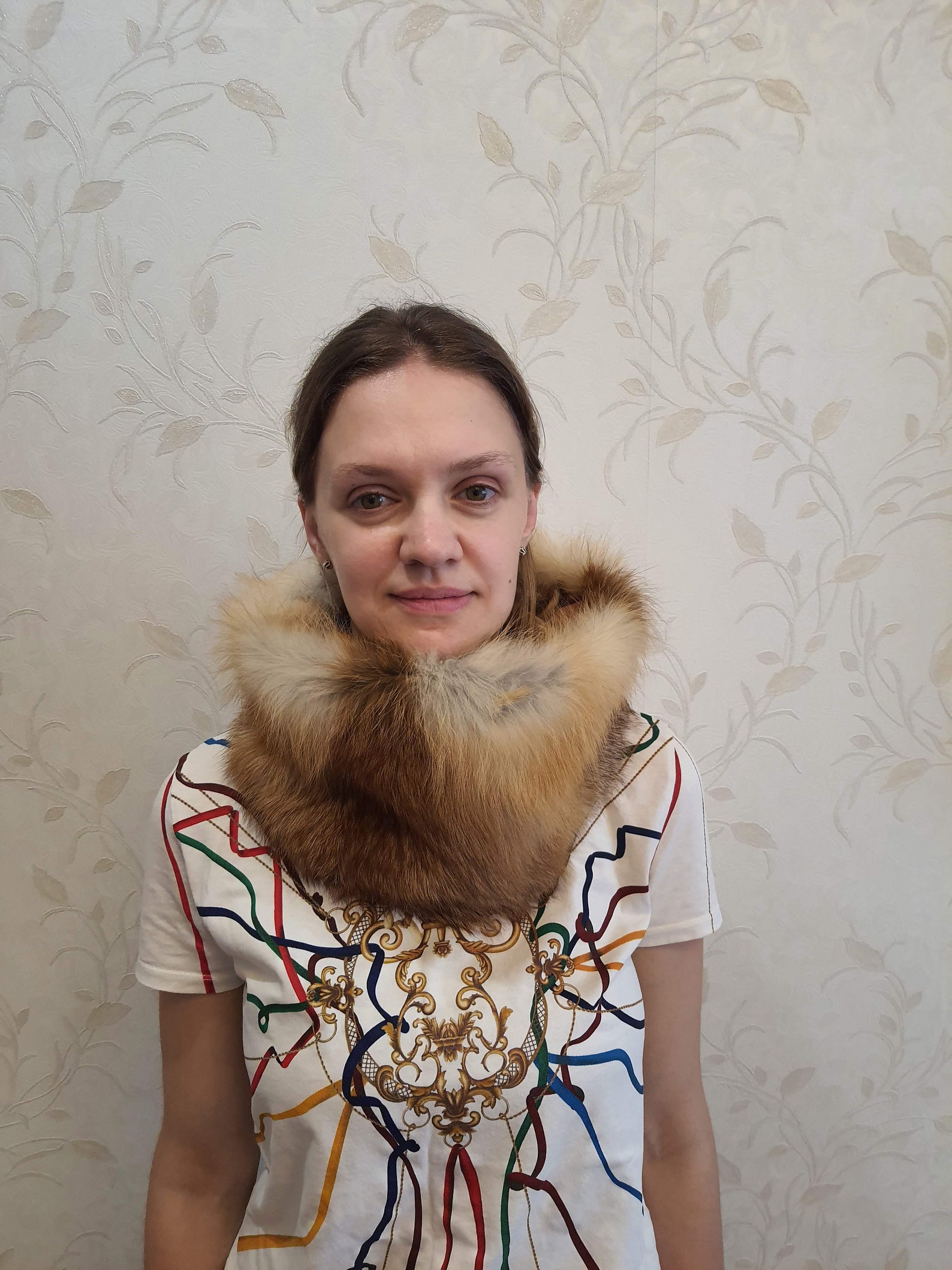 Real fur snood for women Fox fur snood fur cowl Fox fur | Etsy