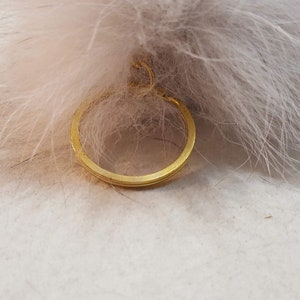 Large White Fox Tail Keychain With Gold Ring - Etsy