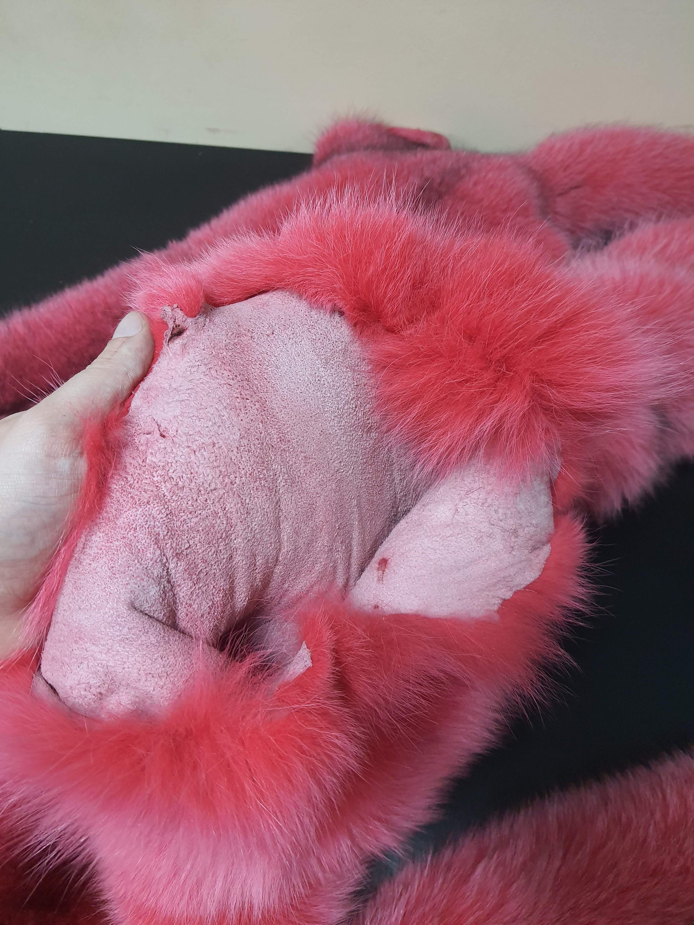 Red Finnish Fox Furry Crimson Polar Fox Crimson Fox Pelt - Etsy