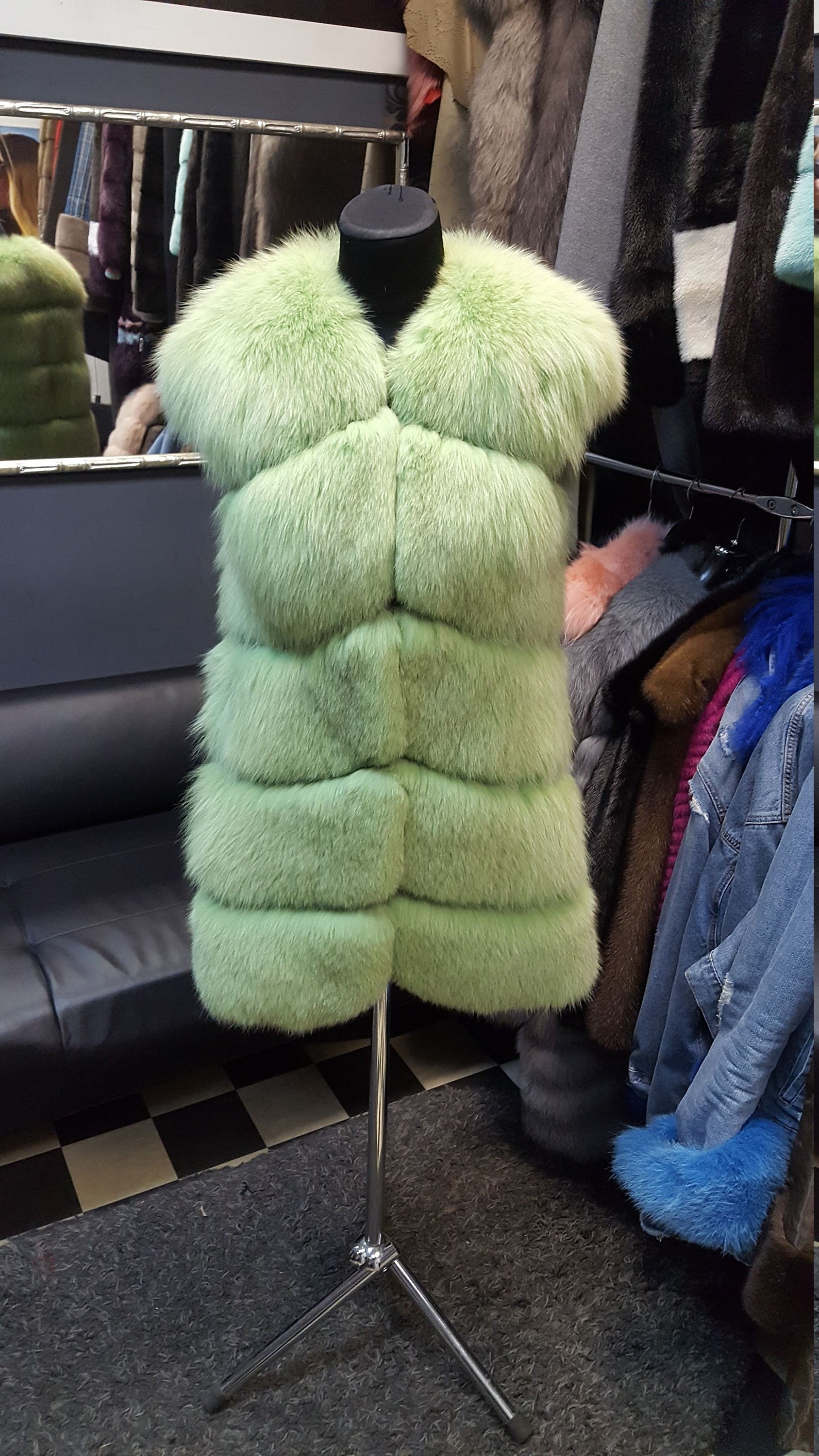 Fox fur vest fur vest fox fur fox vest fur jacket fox fur | Etsy