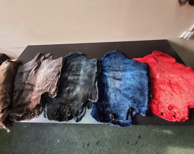Dyed Sheared Beaver Pelt, Colored Beaver Fur, Paint Real Beaver Fur ...
