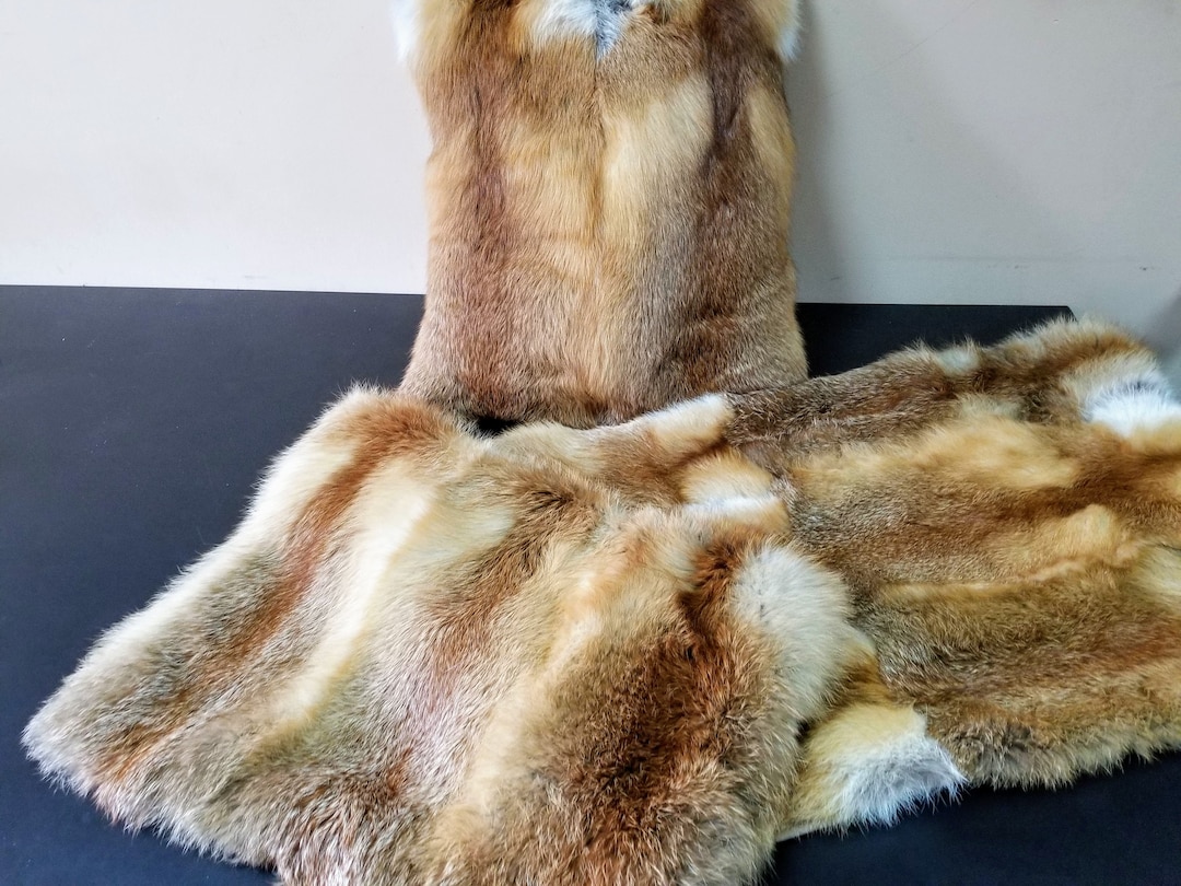 Fur Throw, Real Fur Blanket, Real Fur Rug, Fur Carpet, Real Fur, Foxfur ...