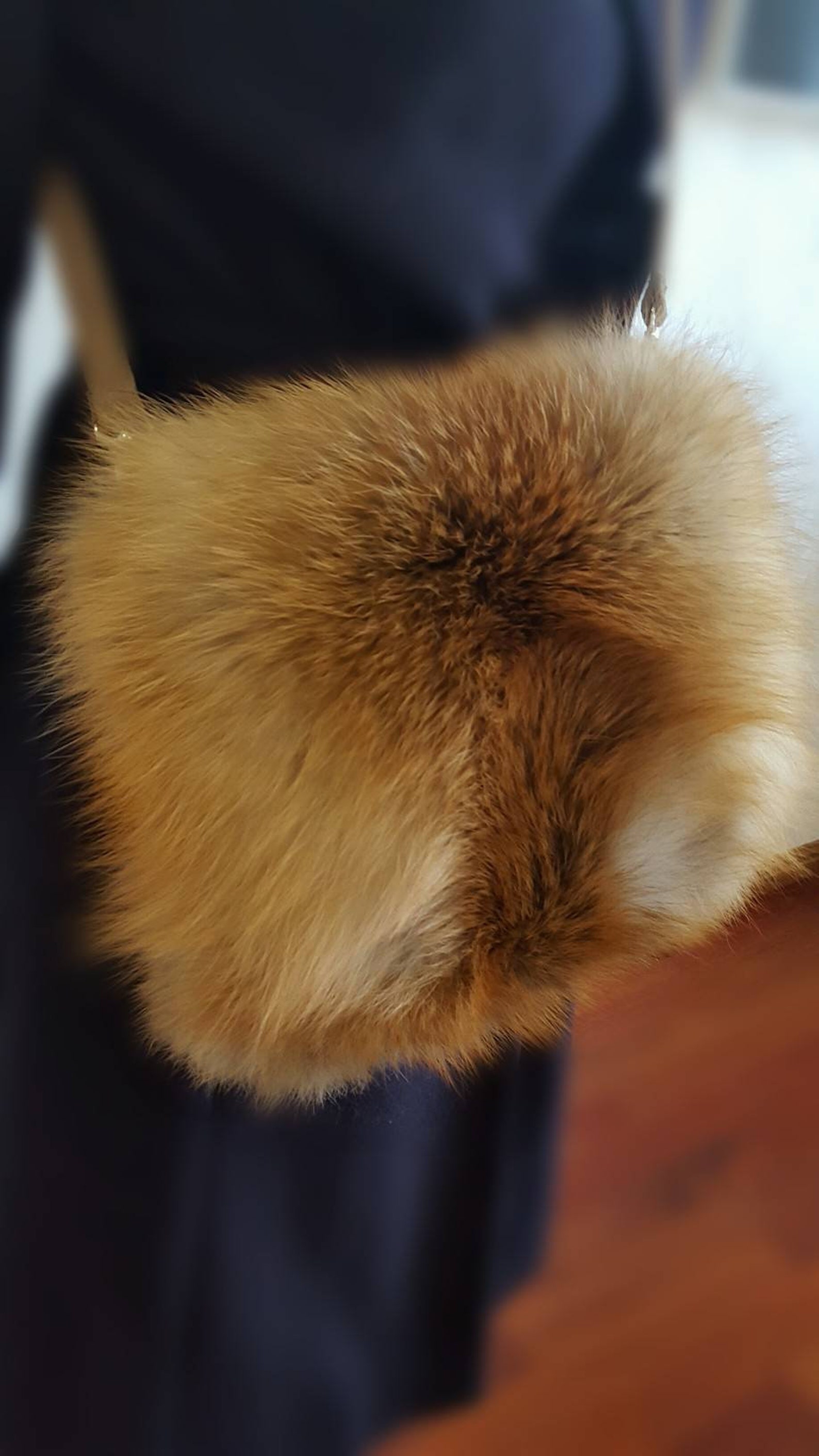Gold Fox Fur Muff Muff Fur Muff Real Fur Muff Fur - Etsy