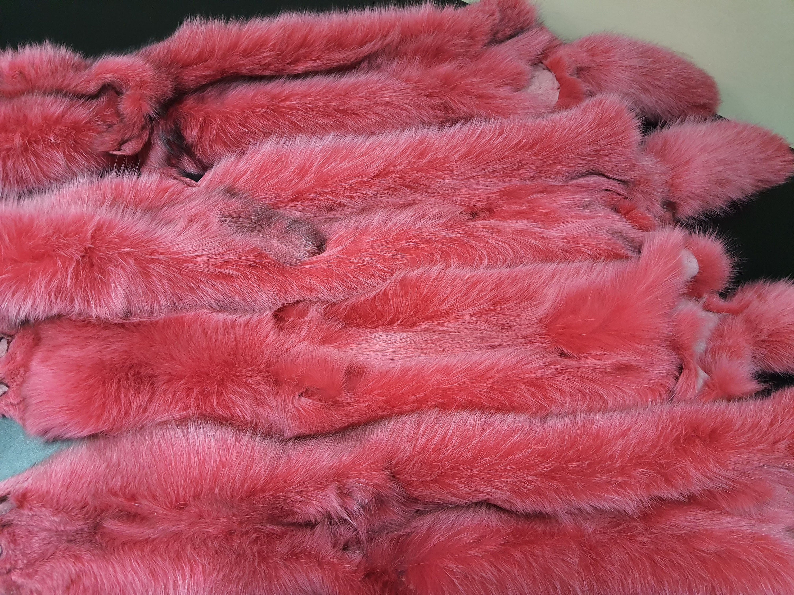 Red Finnish Fox Furry Crimson Polar Fox Crimson Fox Pelt - Etsy