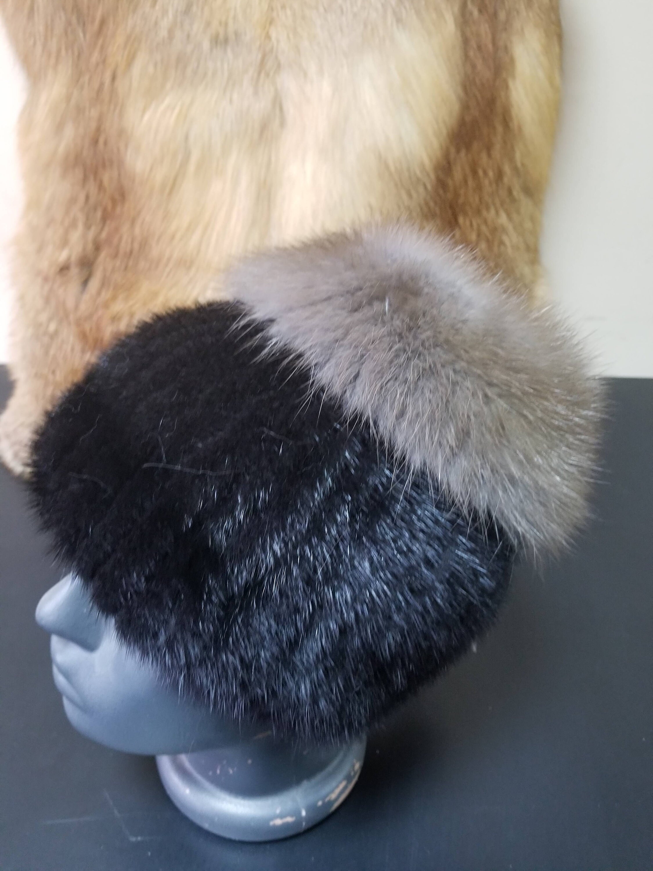 Mink Fur Hat With Real Marten Fur Mink Hat Fur Hat Winter | Etsy UK