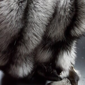 Finnish Silver Fox Furry Silver Fox Silver Fox Pelt Fox - Etsy