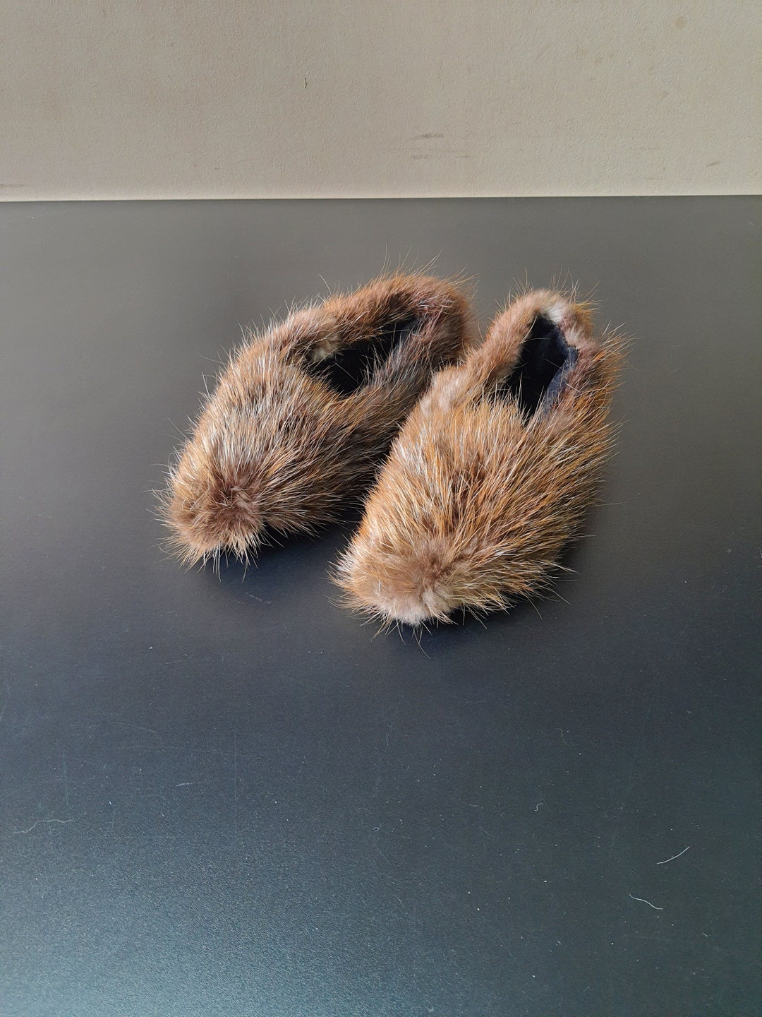 Warm House Slippers Made of Beaver Fur Fur Boots Winter - Etsy