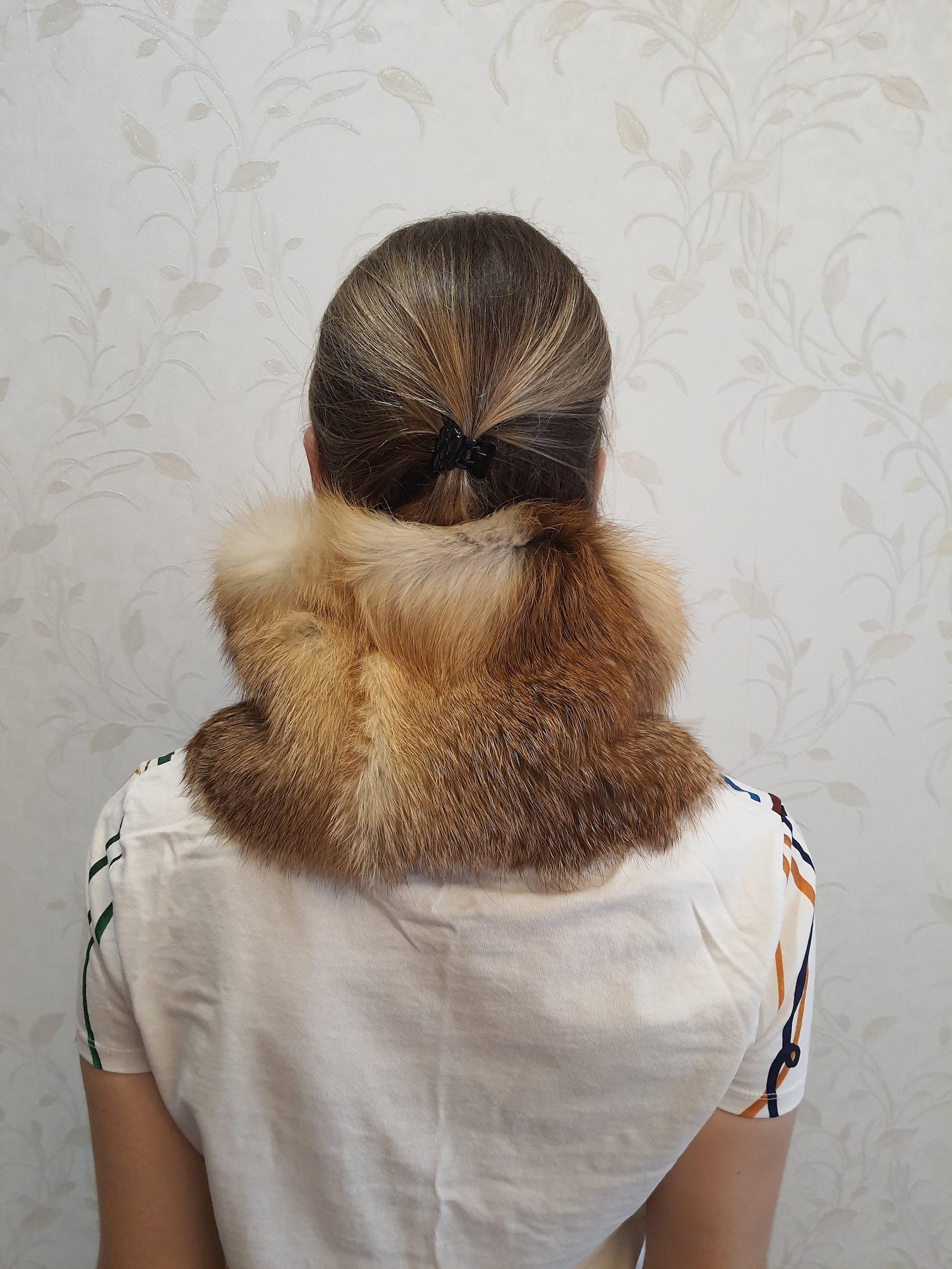 Real fur snood for women Fox fur snood fur cowl Fox fur | Etsy