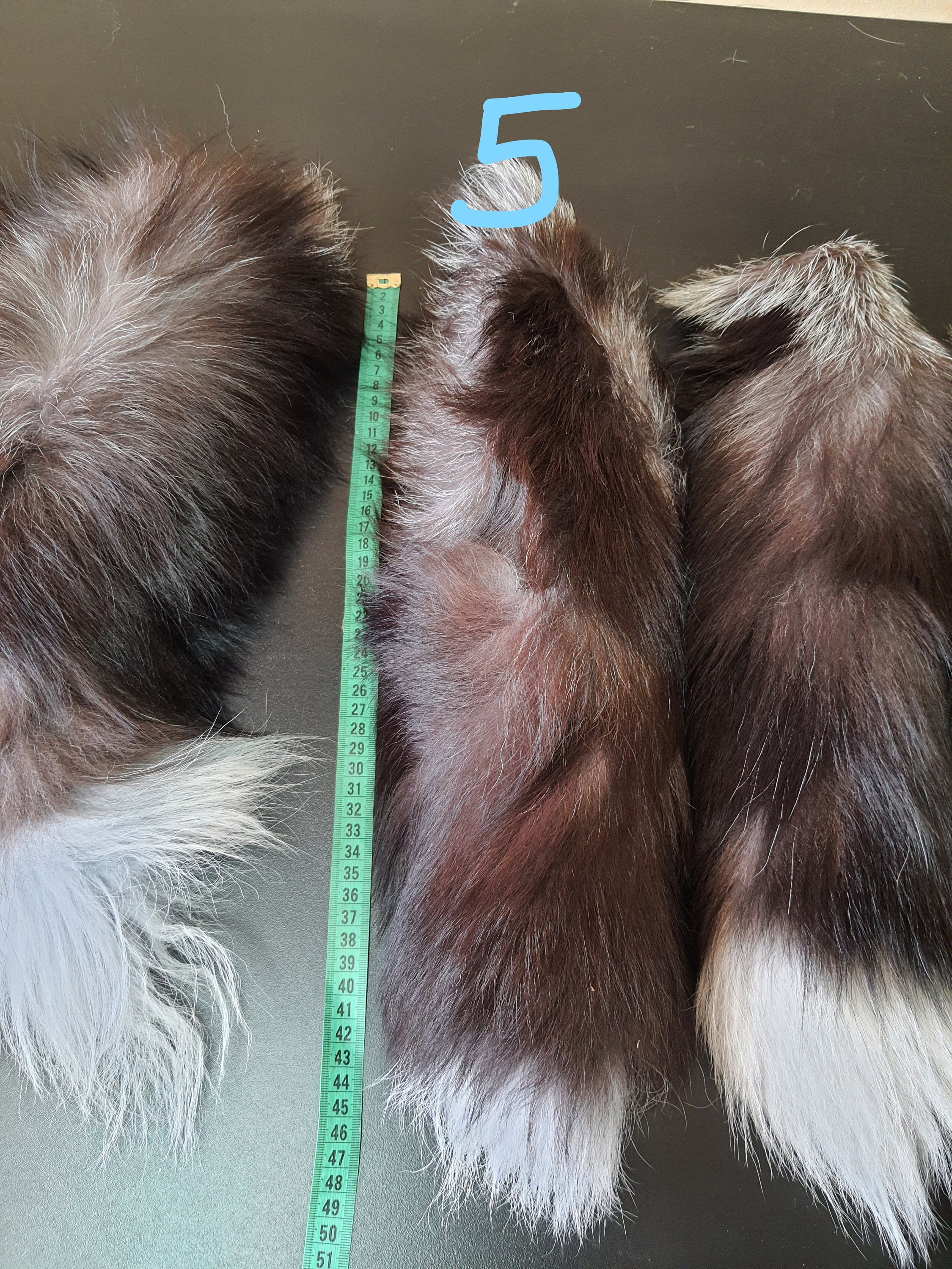 XXXL Silver Fox tail super fluffy and large 22 inches/55cm | Etsy
