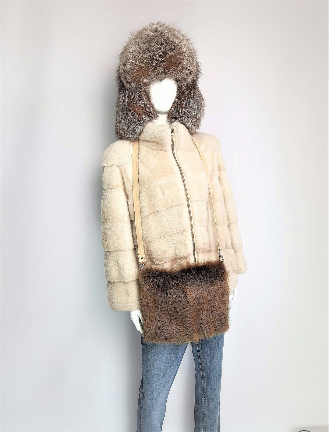 Beaver Fur Muff Muff Fur Muff Real Fur Muff Fur Coupling - Etsy